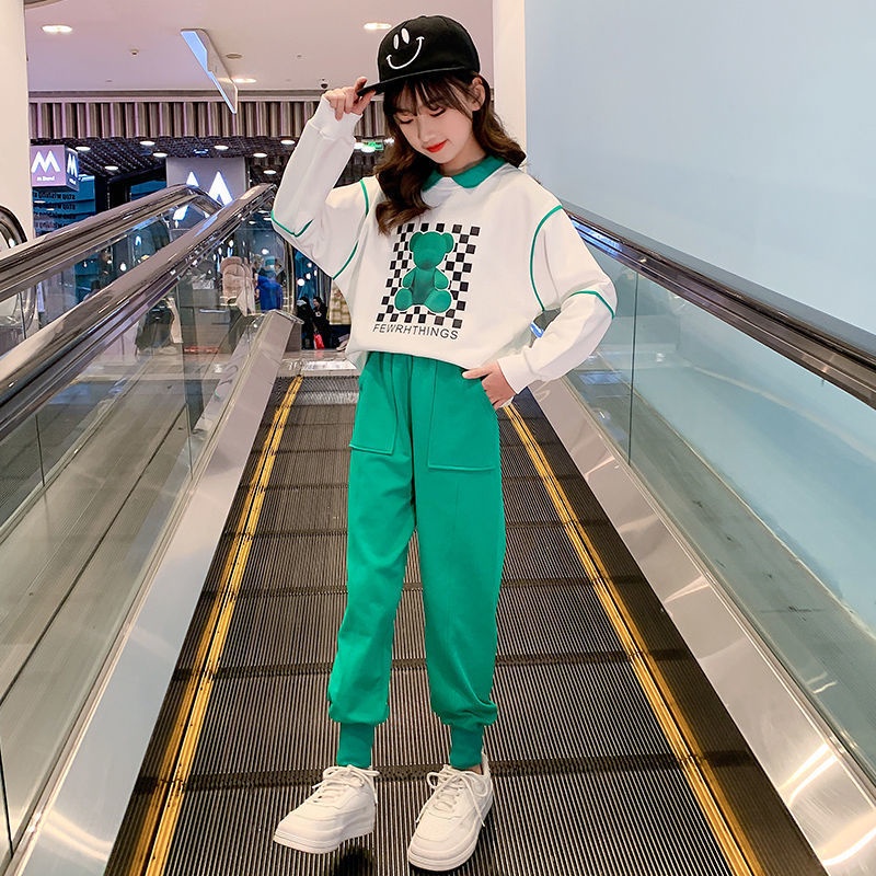 2-12 Years Old T Shirt Pants 2pcs Girls Suit Kids Clothing Set Girl ...