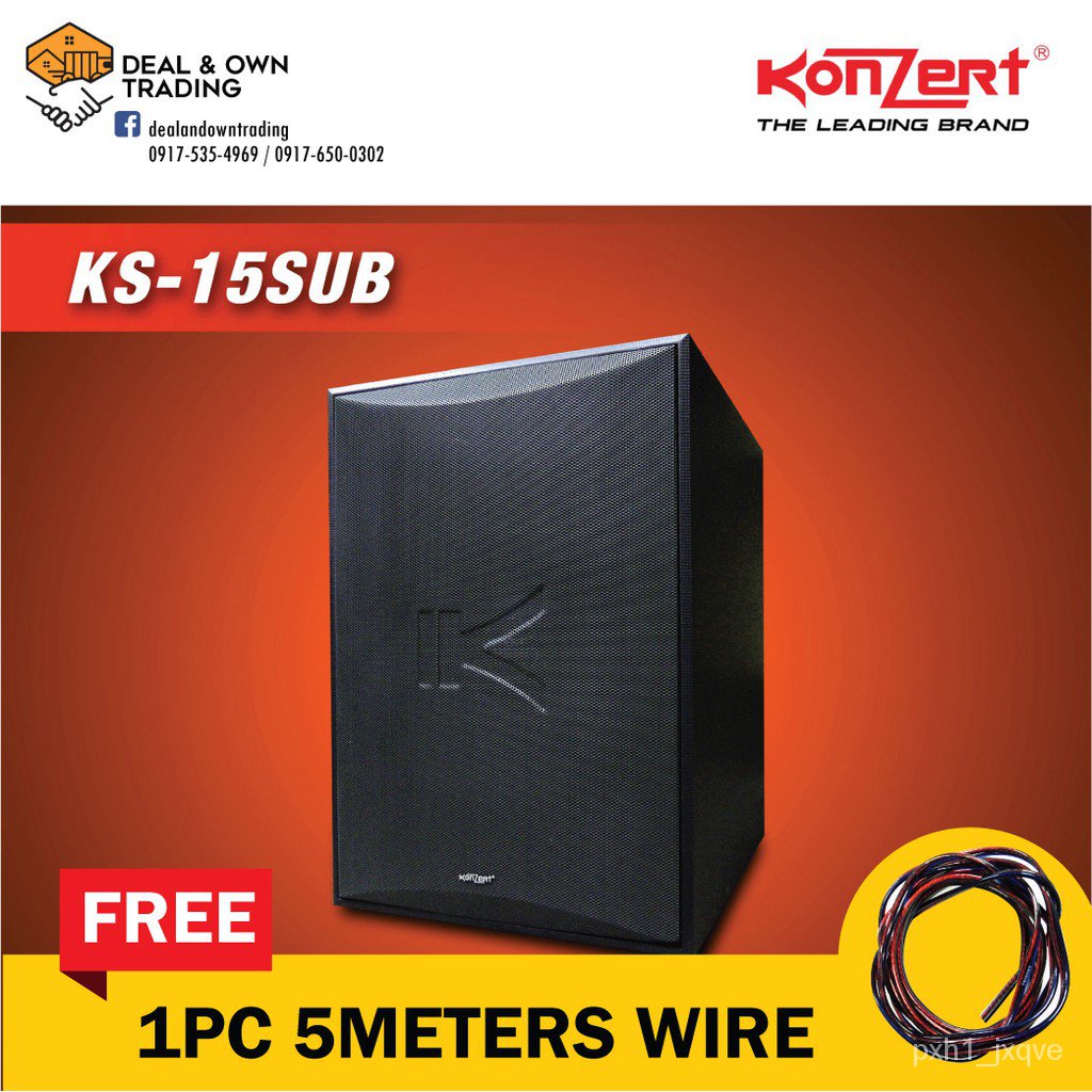 จัดส่งในวันเดียวกัน**konzert KS-15SUB 15inch 400W Active / Powered ...