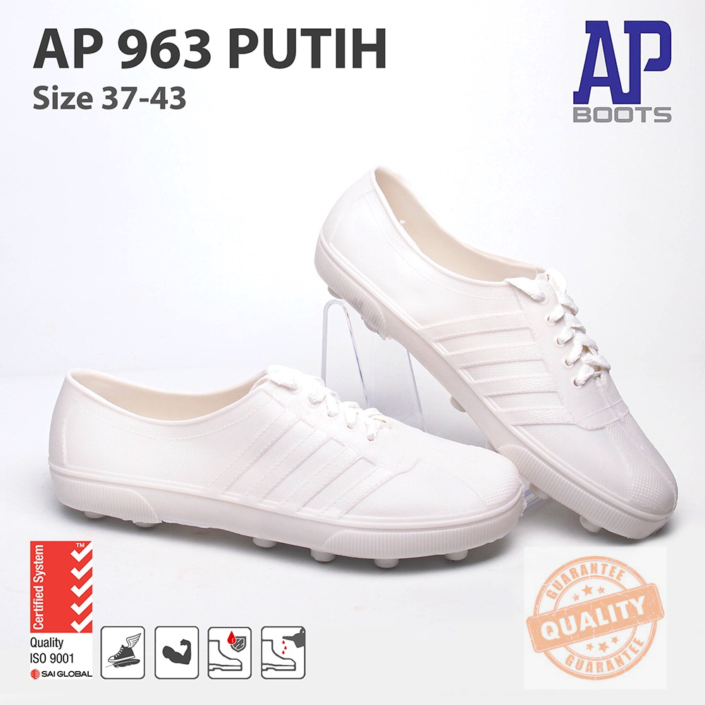รองเท้ายาง AP - รองเท้ายาง สีขาว - AP BOOT - SAWAH Shoes - รองเท้าทํา ...