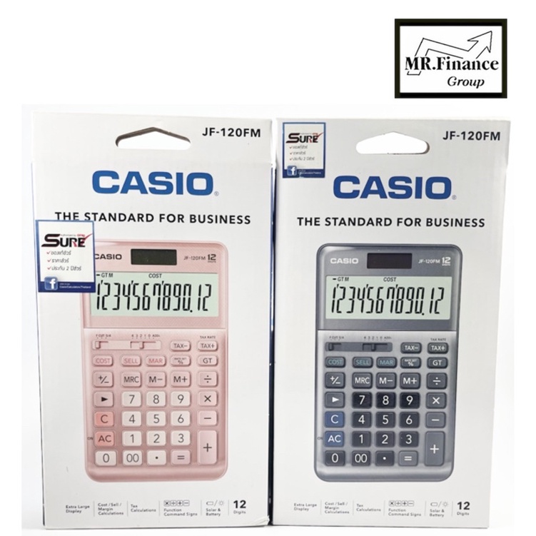 Casio JF-120FM สีชมพู สีเทา ของใหม่ ของแท้ - mrfinance - ThaiPick