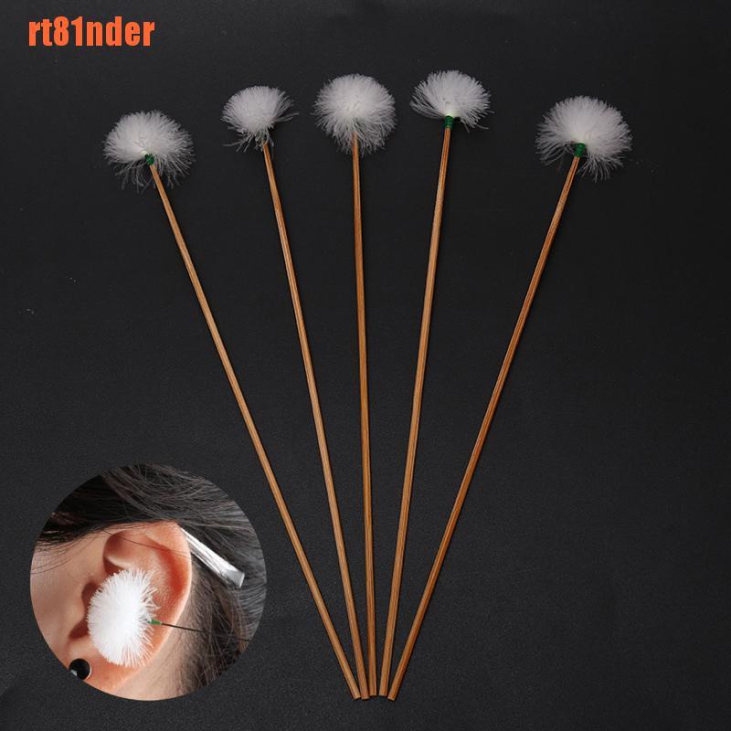 nder5Pcs Goose Feather Earpick Wax Remover Earpicking Ear Cleaner Stick ...