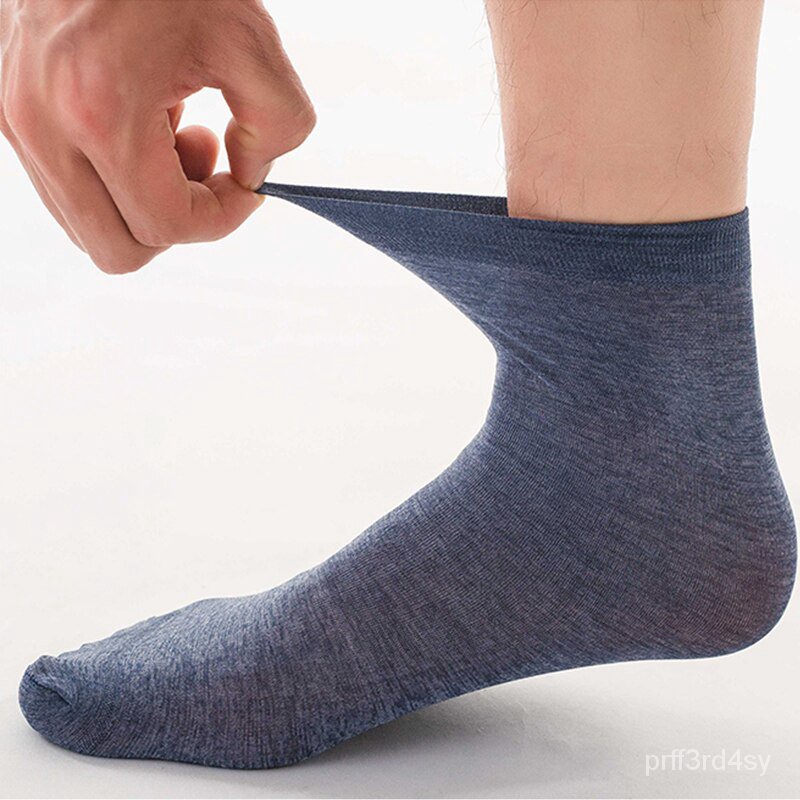 20 Pairs Ultrathin Men Silk Socks High Quality Business Casual Male ...
