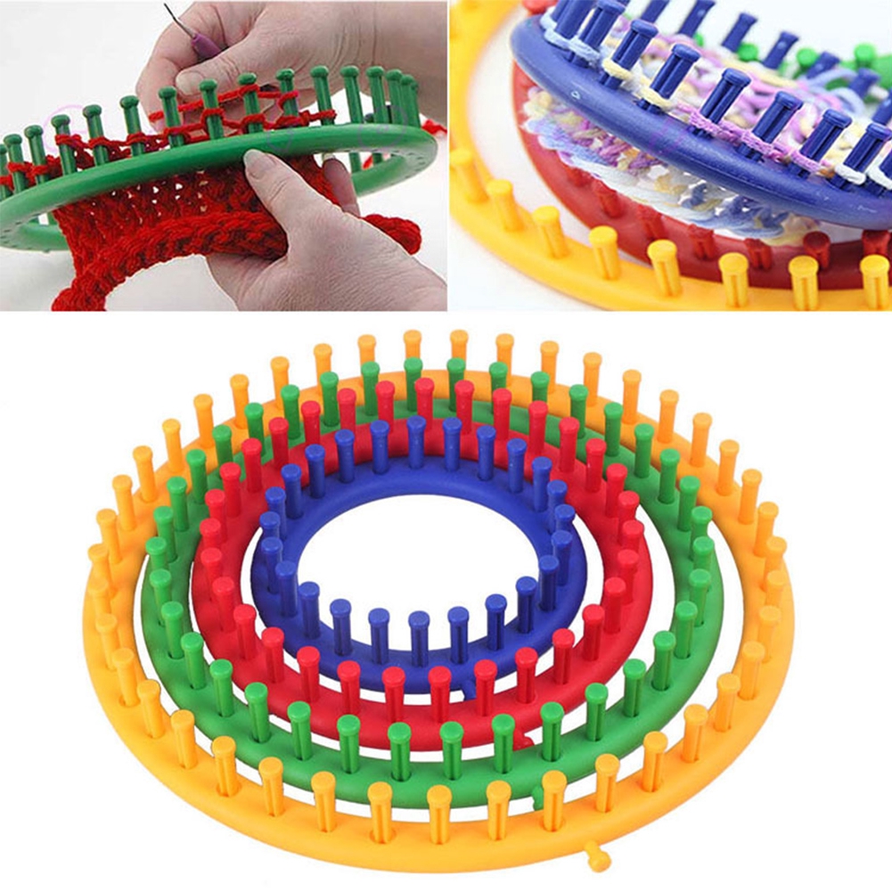 Portable DIY PP Durable Round Knitting Looms With Hook Craft Kit Tool ...