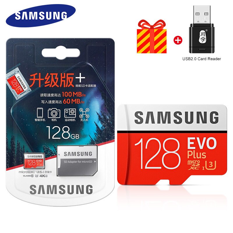 Hot Selling SAMSUNG EVO Micro SD 128GB 32GB 64GB 256GB 512GB U1 U3 ...