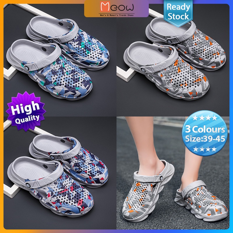 Crocs Men Sandal Selipar Lelaki Casual Clogs Outdoor Sandal U2LM ...