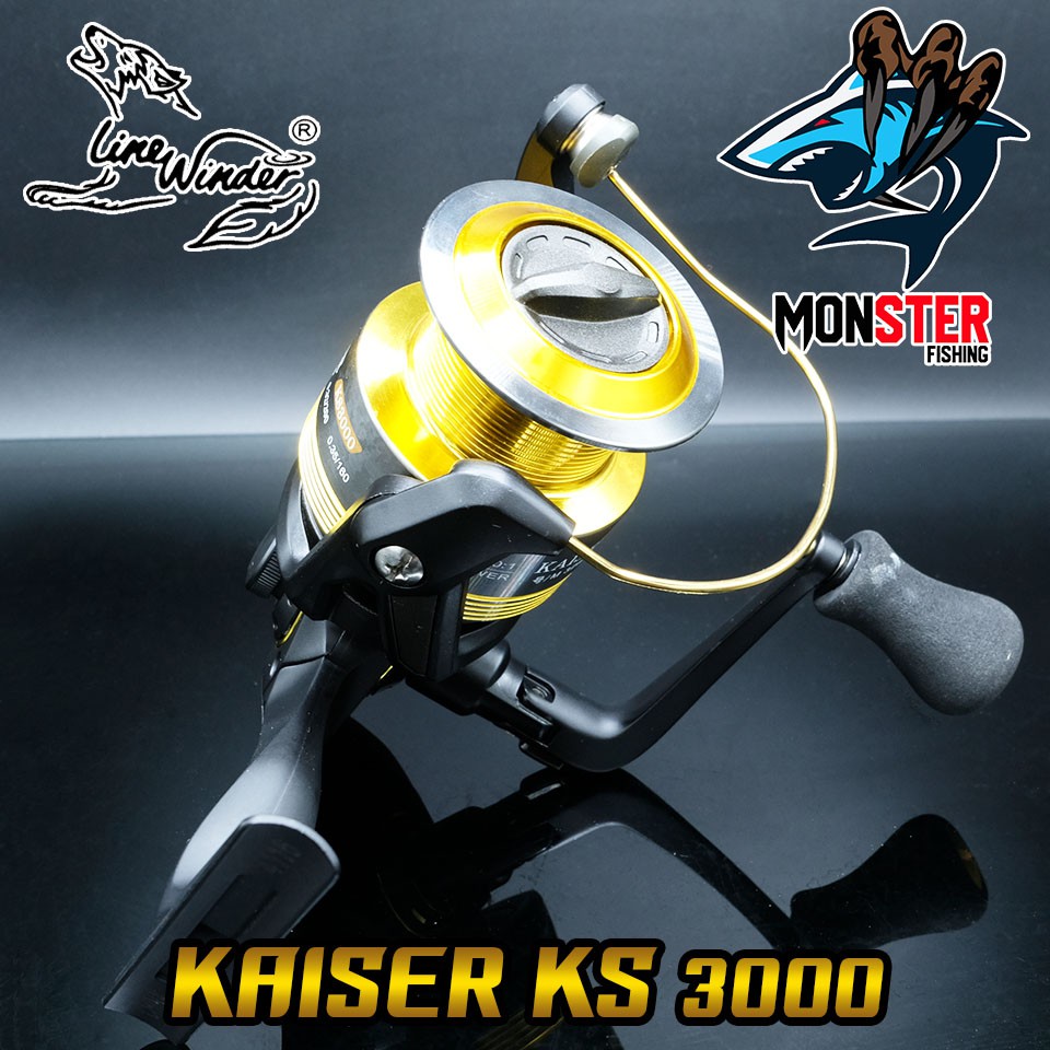 รอกตกปลา รอกสปินนิ่งหมาป่า LINE WINDER รุ่น KAISER KS 20003000400050007000 - krakentackle - ThaiPick