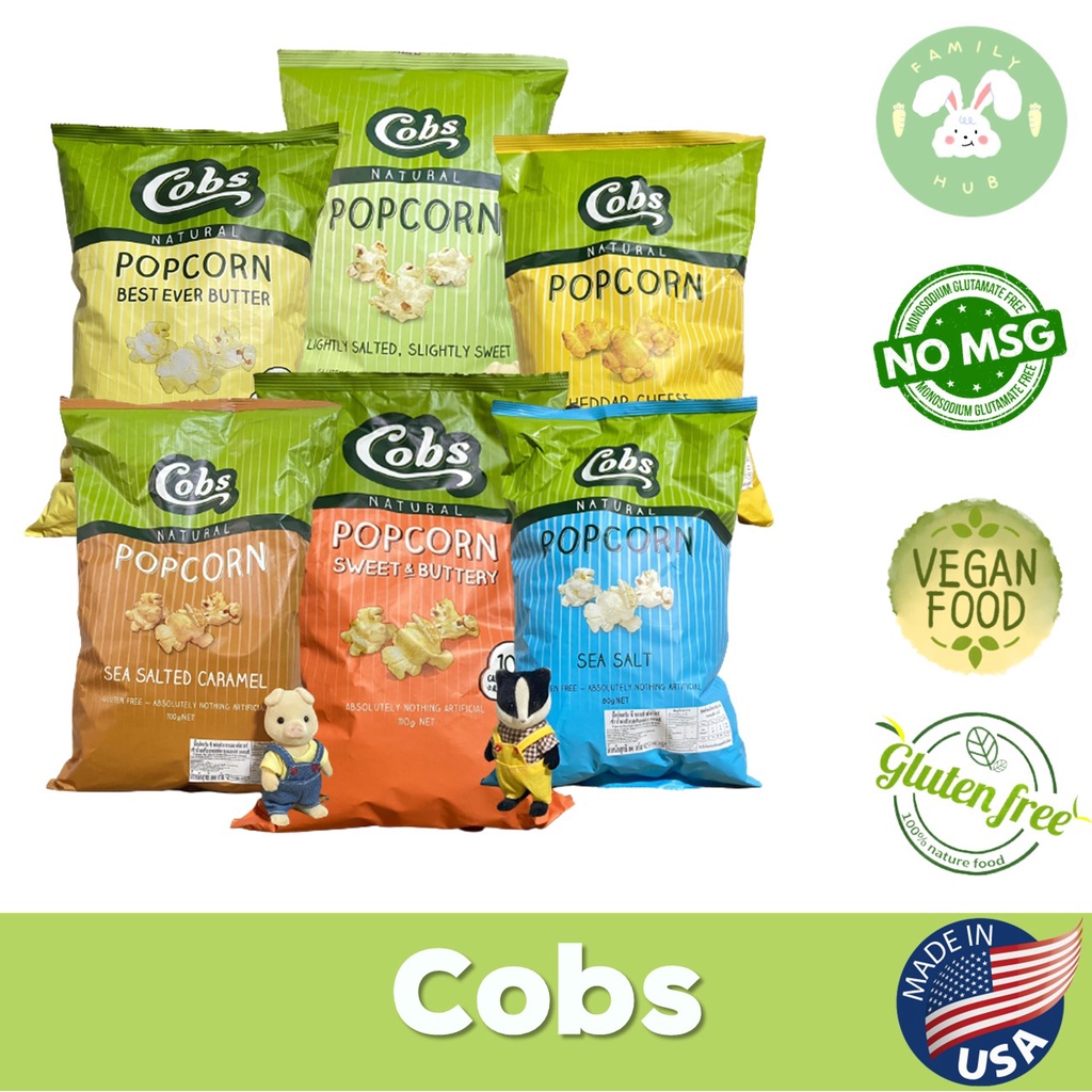 Cobs Natural POPCORN ข้าวโพดคั่วนำเข้าพร้อมส่งจากออสเตรเลีย มีให้เลือก ...