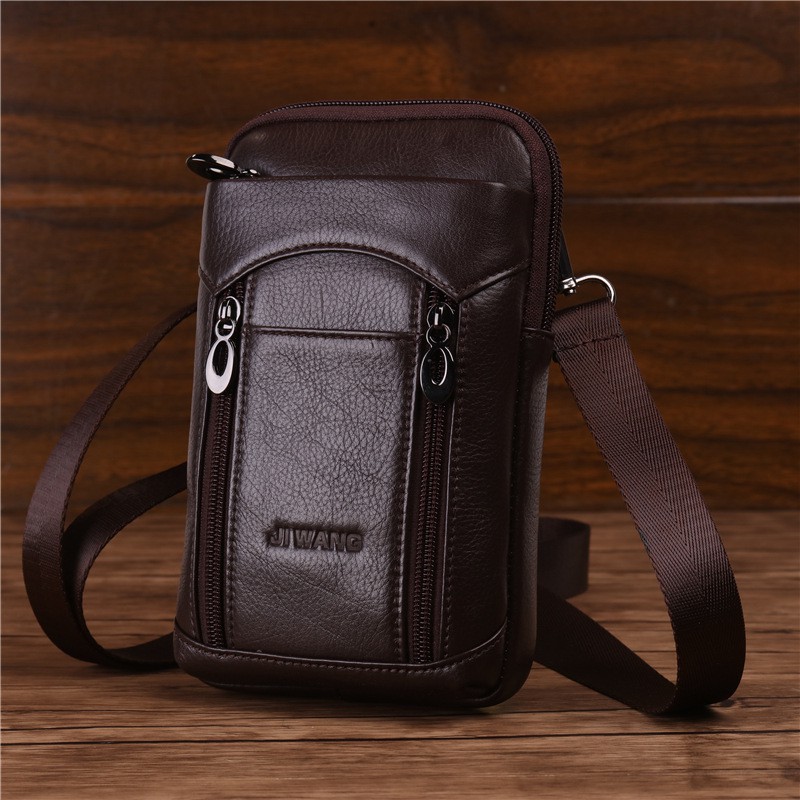 【spot】6/7 inch multifunctional waist bag men wear mobile phone bag ...