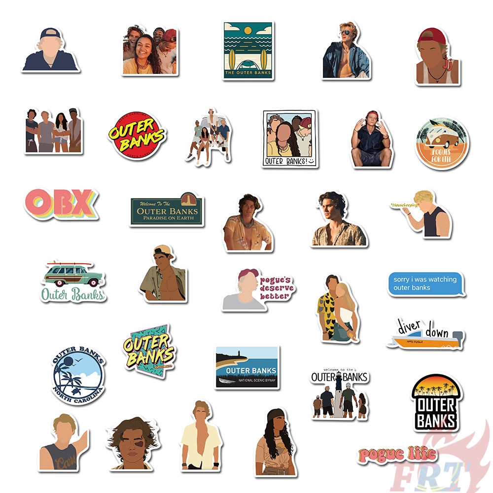 100Pcs/Set Outer Banks Series A สติ๊กเกอร์ DIY Fashion Waterproof ...
