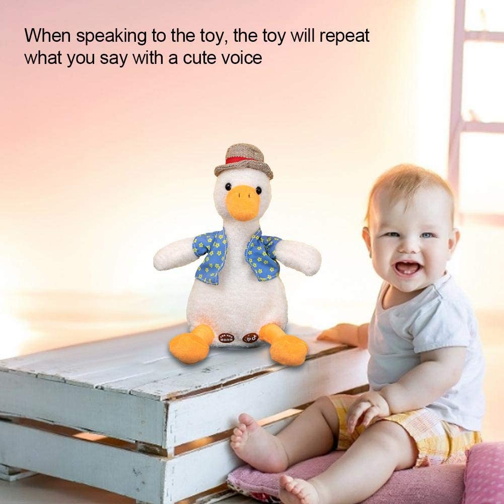 Children Talking Toy Duck Repeat What You Say Plush Toy Educational Toy ...