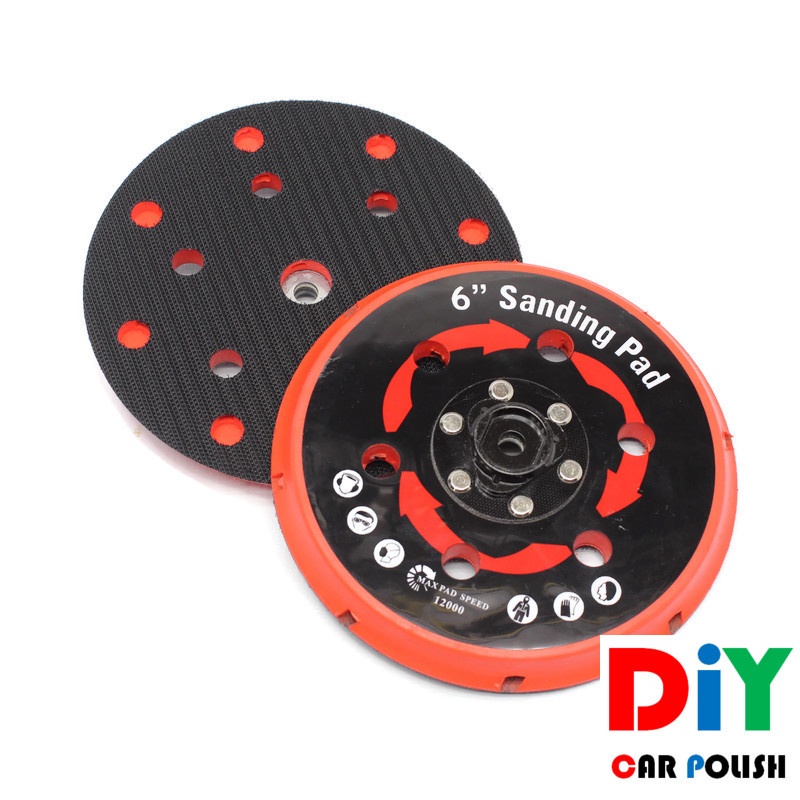 แป้นหนามเตย 6นิ้ว สำหรับเครื่องขัดสี DA15-21mm ข้อเหวียงใหญ่แบบมีบาล๊อค ...