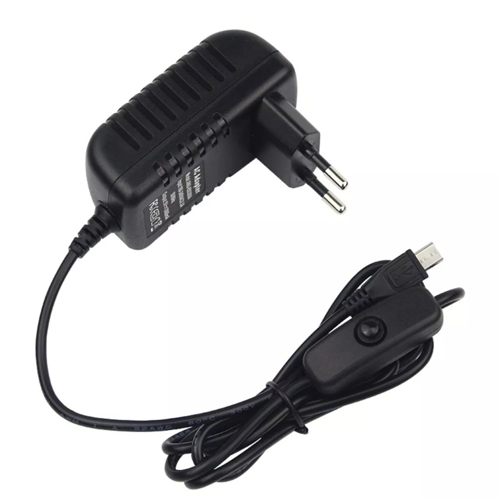 5V 3A Raspberry Pi Power Supply Adapter จ่ายไฟ 5V 3A หัว Micro USB ...
