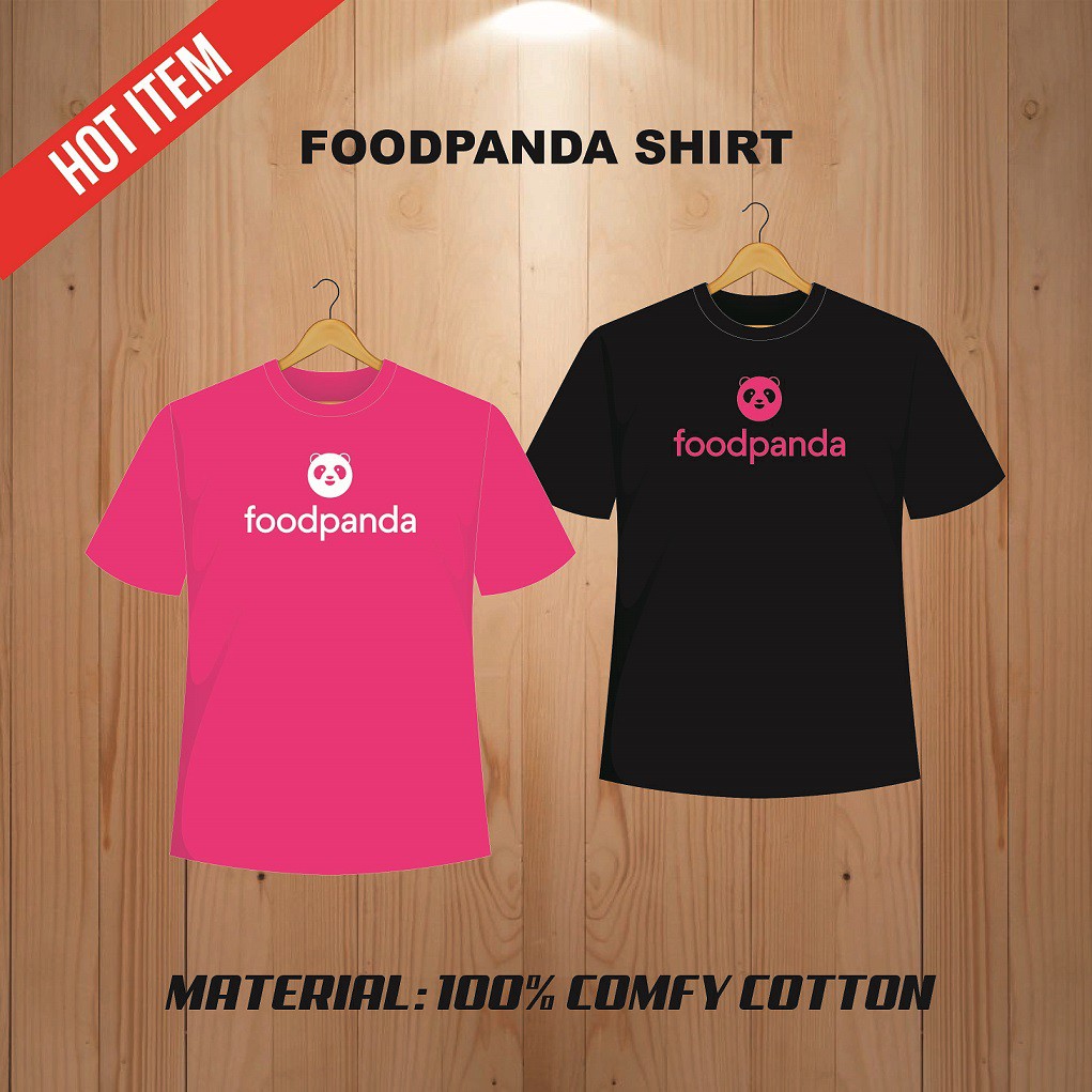 BAJU FOOD PANDA COTTON SHIRT FOODPANDA [Ready Stock]/SHORT & LONG ...