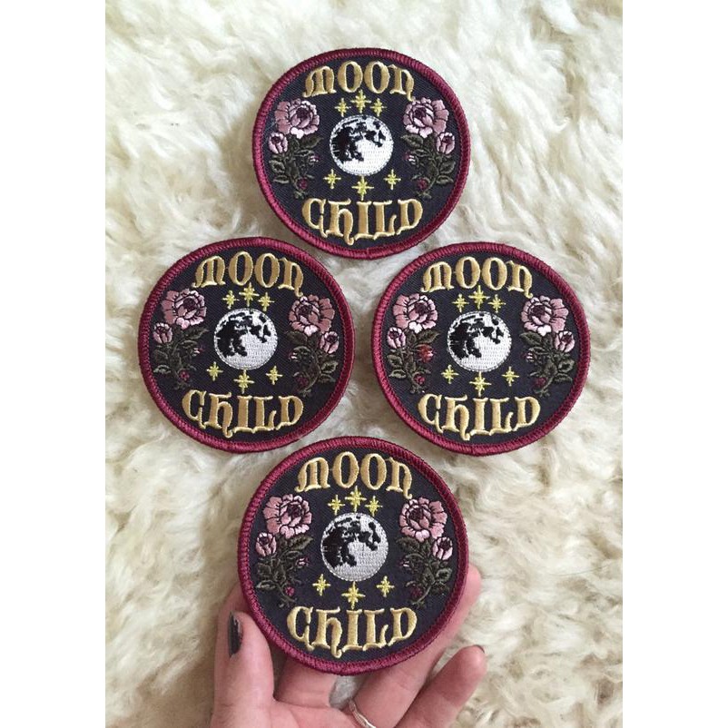 DIY Moon Goddess Market Original Moon Child Patch Embroidered Applique ...