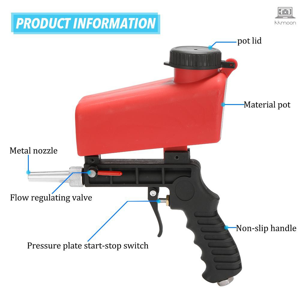 Portable Home DIY Mini Blasting Device 90psi Sandblaster Antirust ...