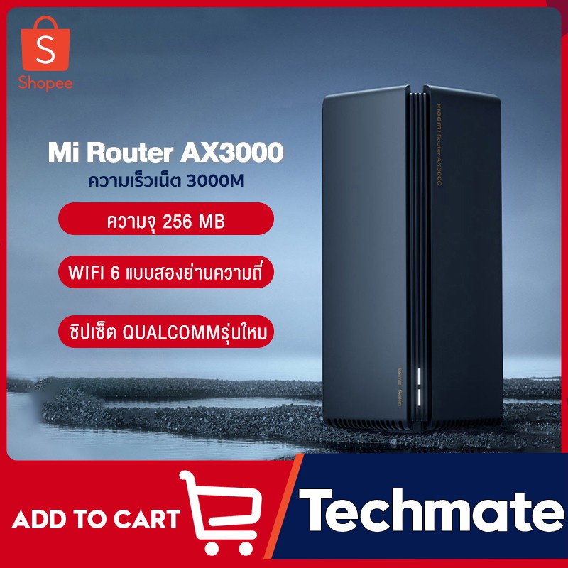 ☽ [รับ 500c. CCB4APR500] Xiaomi Mi Mijia Router AX3000 AIoT WiFi6 5G ...