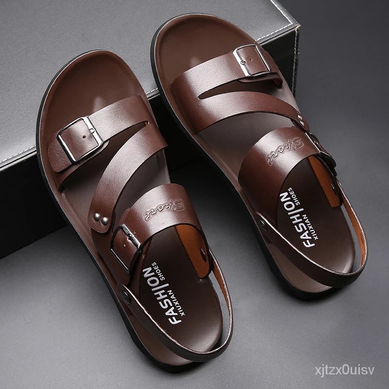 Men Summer Shoes Casual Comfortable Open Toe Sandals Soft Beach ...