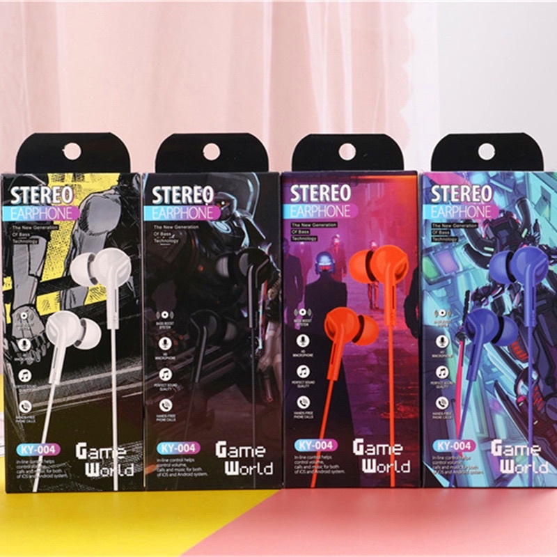 Hf MACARON MIC HJ-004 ชุดหูฟังเบส - byyu1.th - ThaiPick