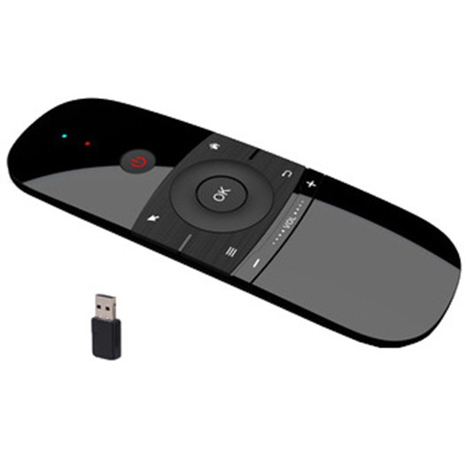 W1 2.4G Air Mouse Wireless Keyboard Remote Control with USB Receiver ...
