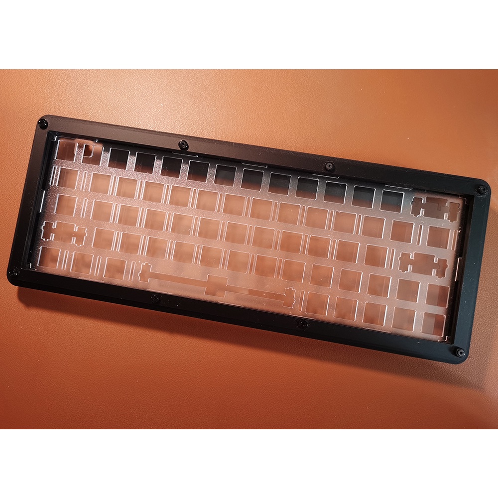Rebel60 64 Layout Mechanical Keyboard DIY Kit Black Acrylic Stacked ...
