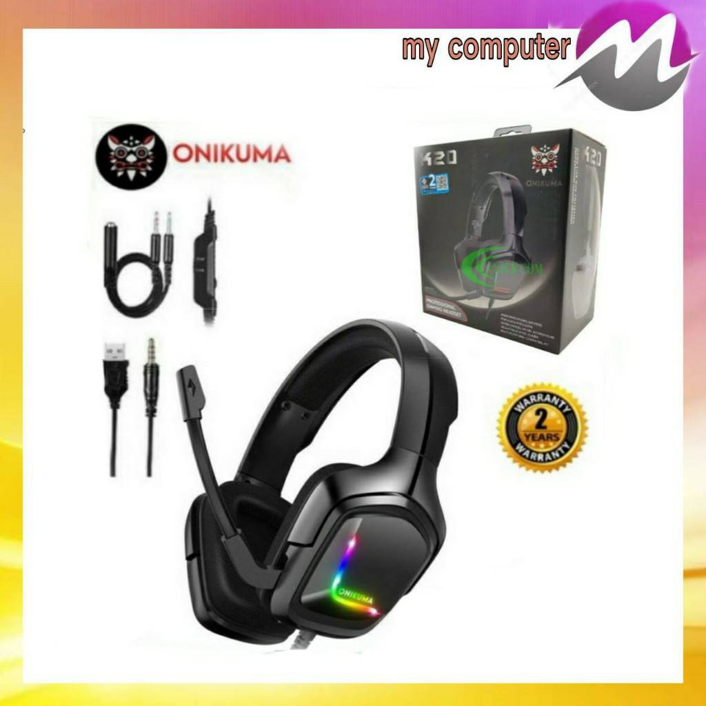 PROFESSIONAL GAMING HEADSET K20 "ONIKUMA" || หูฟังเกมมิ่งครอบหู รุ่น ...