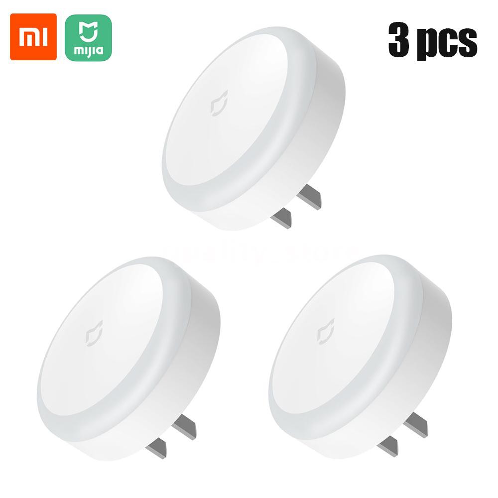 【ส่งฟรี】3pcs Plug-in Night Light Sense Induction Soft Light Plug Sensor ...