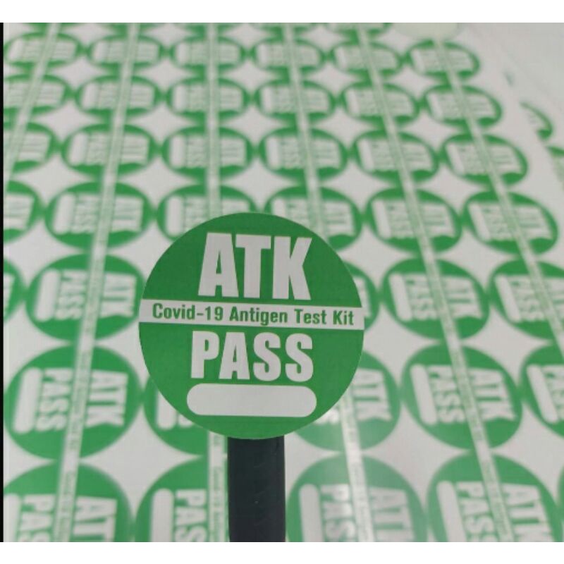 สติ๊กเกอร์ไดคัทวงกลม ATK pass ขนาด 35 มม. 48ดวง/แผ่น | Shopee Thailand