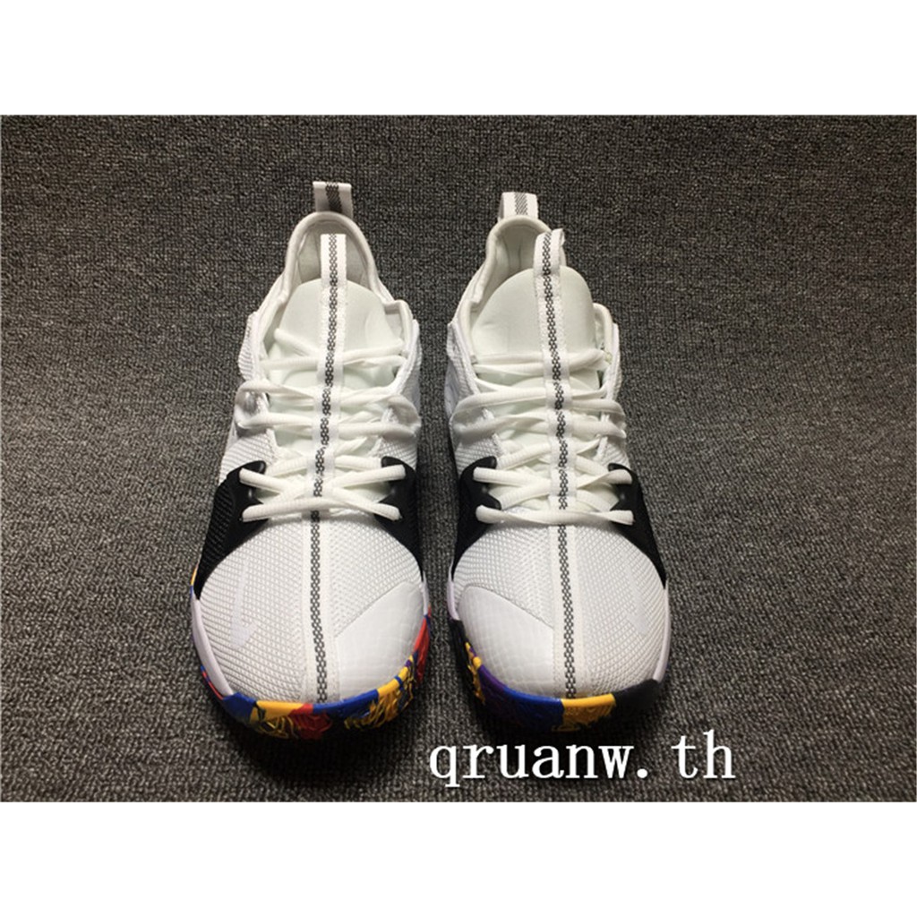 Nike PG 2 NCAA สีฟ้าผ่า รองเท้าบาสเก็ตบอล AJ5164 100 รองเท้าผู้ชาย ...