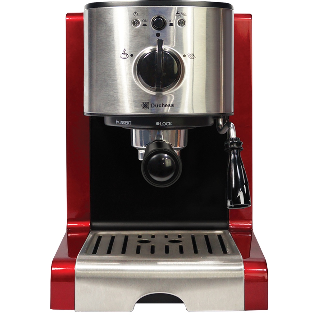 Duchess CM5000 - เครื่องชงกาแฟสด มี 3สี ให้เลือก (สีดำสีแดงสีเงิน) พร้อมระบบไอน้ำทำฟองนมฟูนุ่ม ...