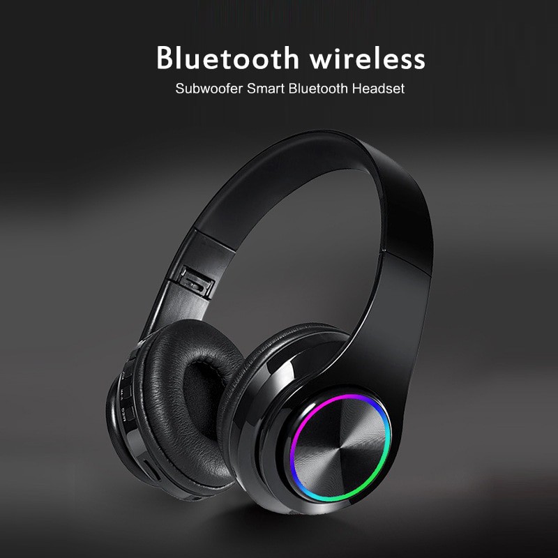 New Portable Wireless Headphones Bluetooth Stereo Foldable Music ...
