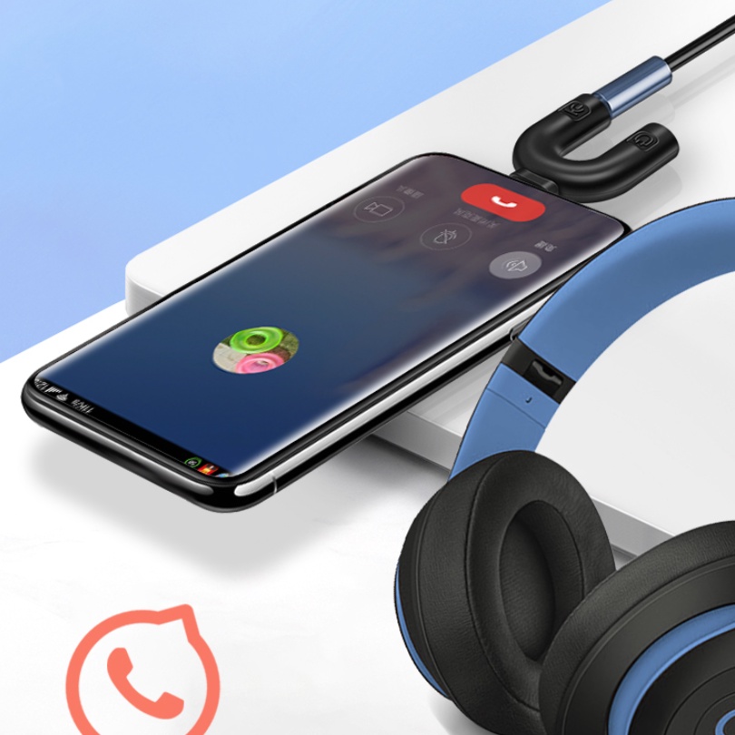 Caravan crew type-C to 2 3.5mm adapter U-type แจ๊คแปลง Splitter สำหรับ ...