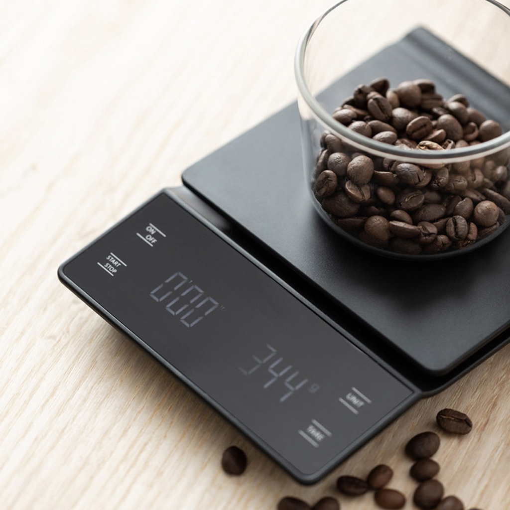 3kg/0.1g Smart Drip Coffee Scale with Timer Digital Kitchen Food Scale ...