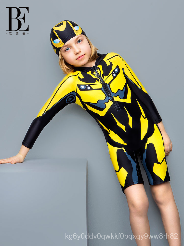 Van der Ann ชุดว่ายน้ำเด็กชุดว่ายน้ำเด็กชิ้นเดียวชุดว่ายน้ำเด็กเด็กชาย ...