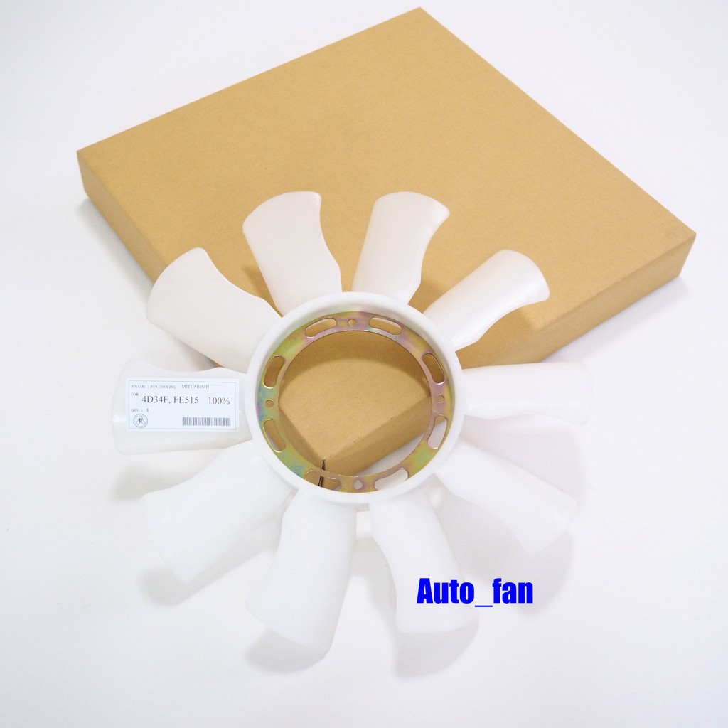 ใบพัดลมหม้อน้ำรถมิตซูบิชิ MITSUBISHI 4D34-F ฟรีปั๊ม FE515 FB511 4M40 ...