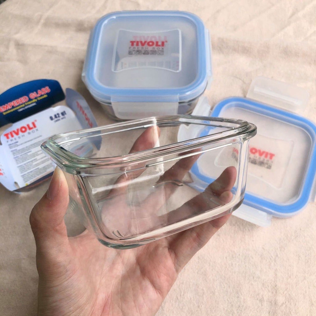 พร้อมส่ง กล่องถนอมอาหารแก้ว Tupperware Tempered Glass กล่องอาหาร ทัป ...