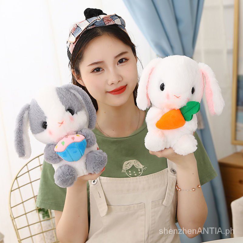 【24h delivery】Long Ears Rabbit Doll Plush Toy Cute Rabbit Doll Pillow ...