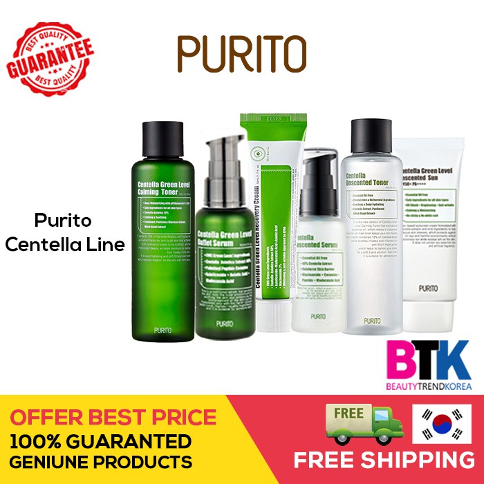 [PURITO] Centella Unscented Toner, Calming Toner, Unscented Serum ...