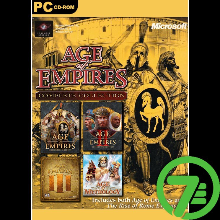 Age Of Empires Complete Collection - Aoe 1 2 3 Mythology Dvd Game Pc ...
