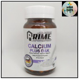PRIME CALCIUM PLUS D&K 60 เม็ด | Shopee Thailand