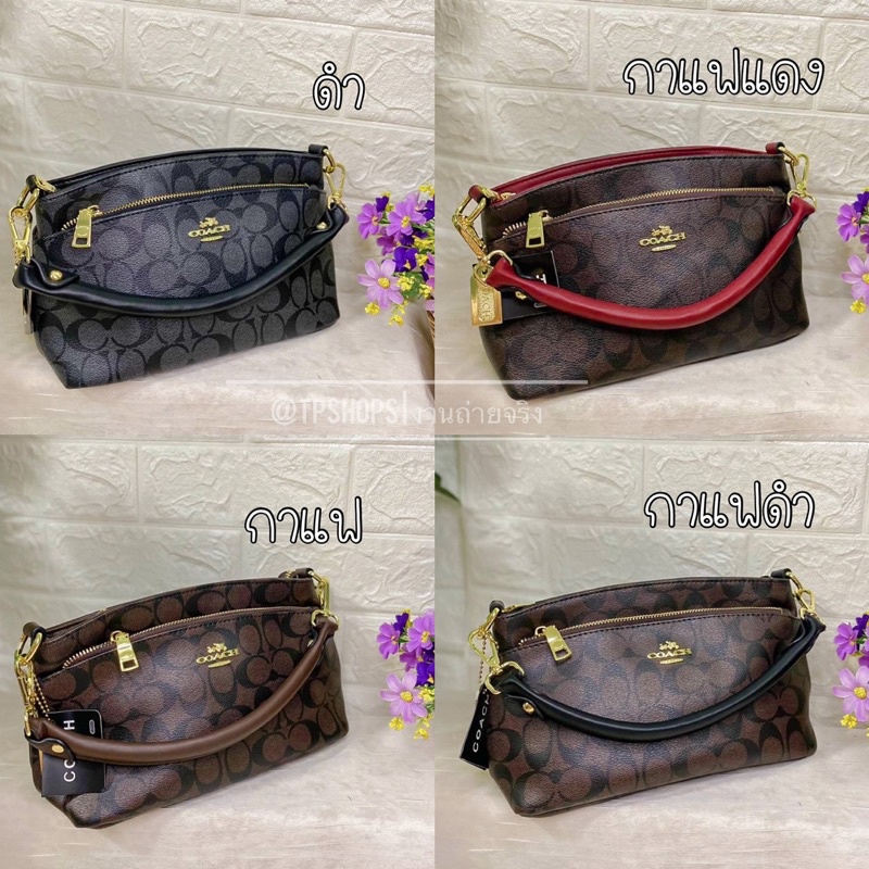 หนังแท้️กระเป๋าสะพาย ถือ ถอดสายได้ 3 ช่องซิป Coach C รหัส 1136 - ankt ...