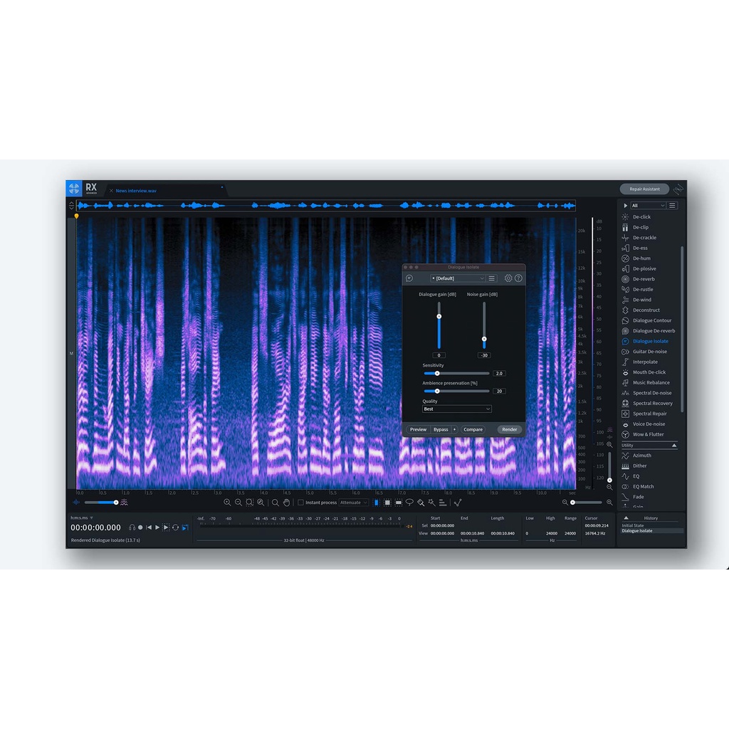 iZotope RX 9 Audio Editor Advanced ตัวเต็ม ถาวร โปรแกรมตัดต่อเสียง ปรับ ...