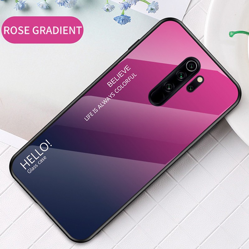 เคสโ Xiaomi Redmi Note 8 Note 8 Pro Hard Glass Phone case cover - mooda ...