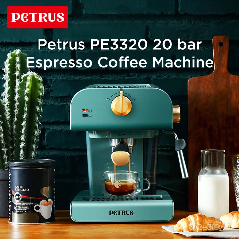 Petrus PE3320 20bar semi-automatic espresso coffee machine with steam ...