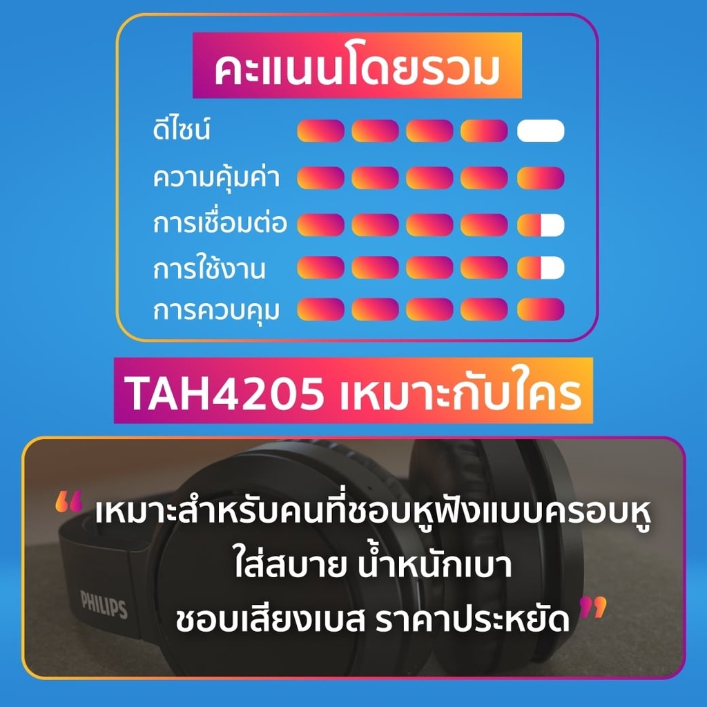 ชุดหูฟัง Philips Tah4205 แบบไร้สาย - dskplus_2020 - ThaiPick