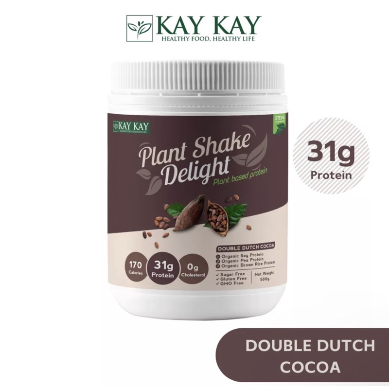 KAY KAY Plant Shake Delight Plant Based Protein โปรตีนจากพืช | Shopee ...