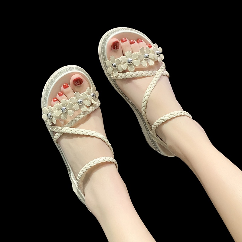 Crocs Veblen hole shoes female ins tide Baotou thick-soled beach shoes ...