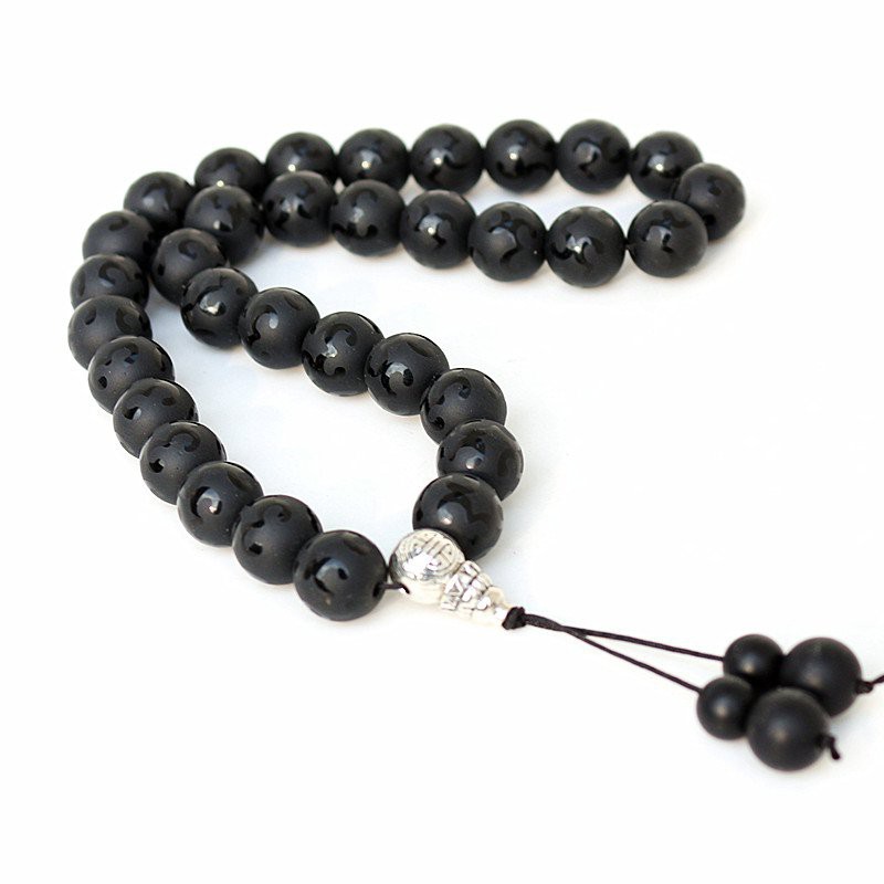 oular Tasbih 33 White Fayrouz stone Turquois tasbeeh Islamic rayer ...