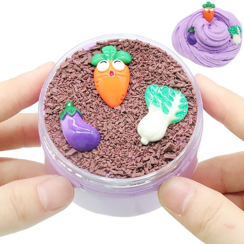 60ml/100ml Cloud Clay Simulated Vegetables Slime Putty Scented ...