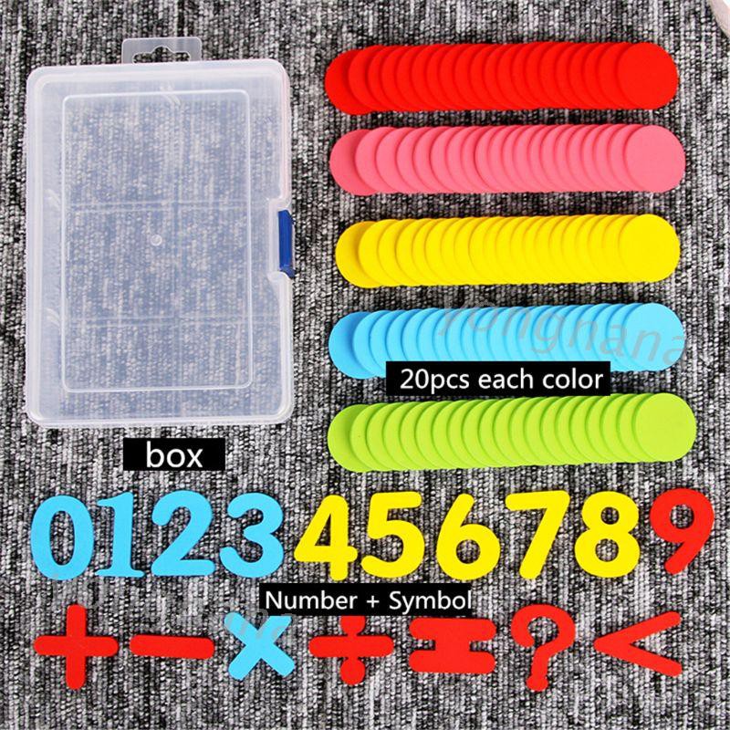 ★TOY♣ 117Pcs Counters Counting Chips 30mm Mixed Math Toy For Bingo ...