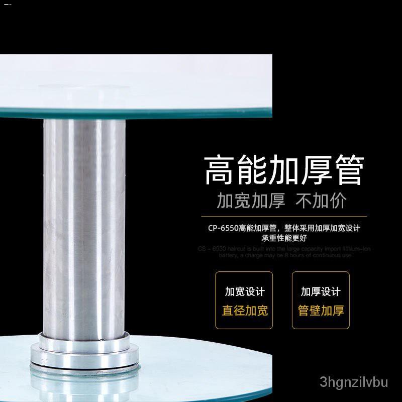 Lazy Susan Tempered Glass Double-Layer Turntable Display Stand Two ...